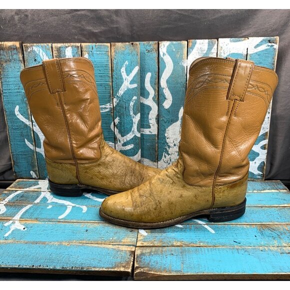 Justin Boots` | Shoes | Vtg Justin Roper Boots Exotic Womans 7b Smooth ...